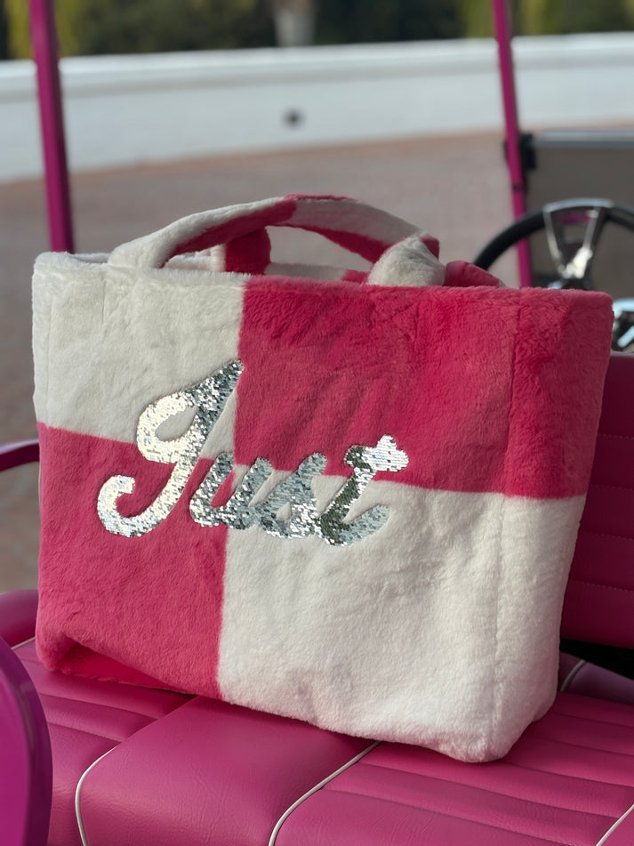 Faux Fur Shoulder Tote – Just Trish